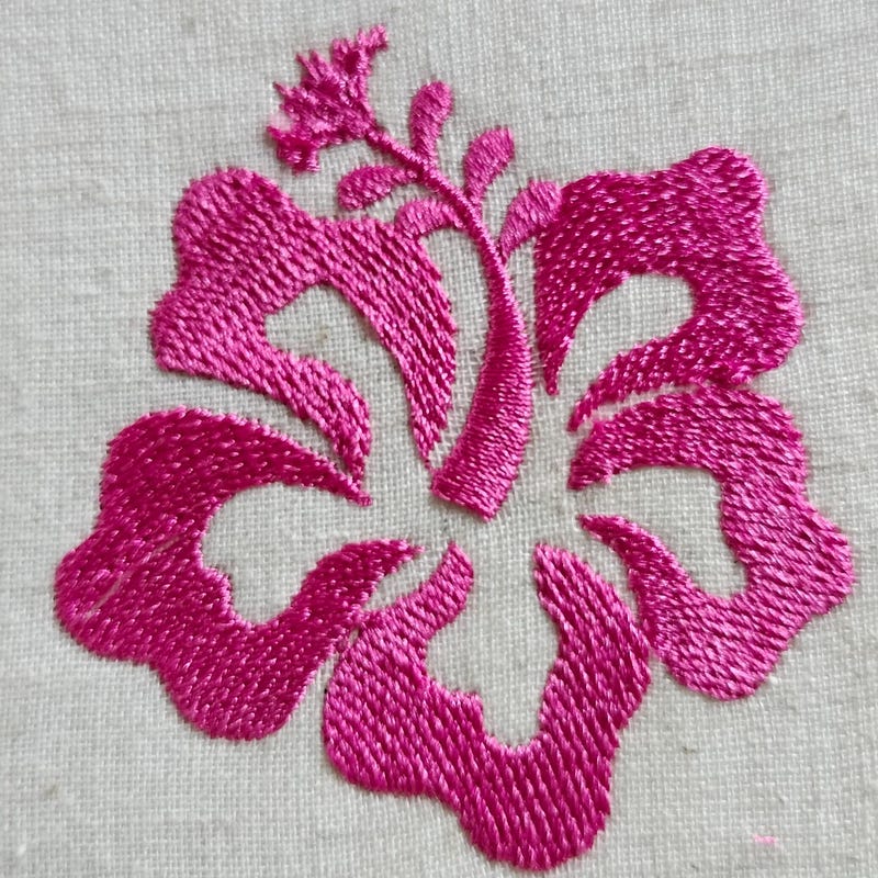 Hibiscus Embroidery - Etsy
