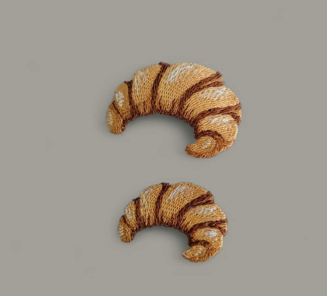 Croissant Embroidery File Design :9 Size (digital Download) - Etsy