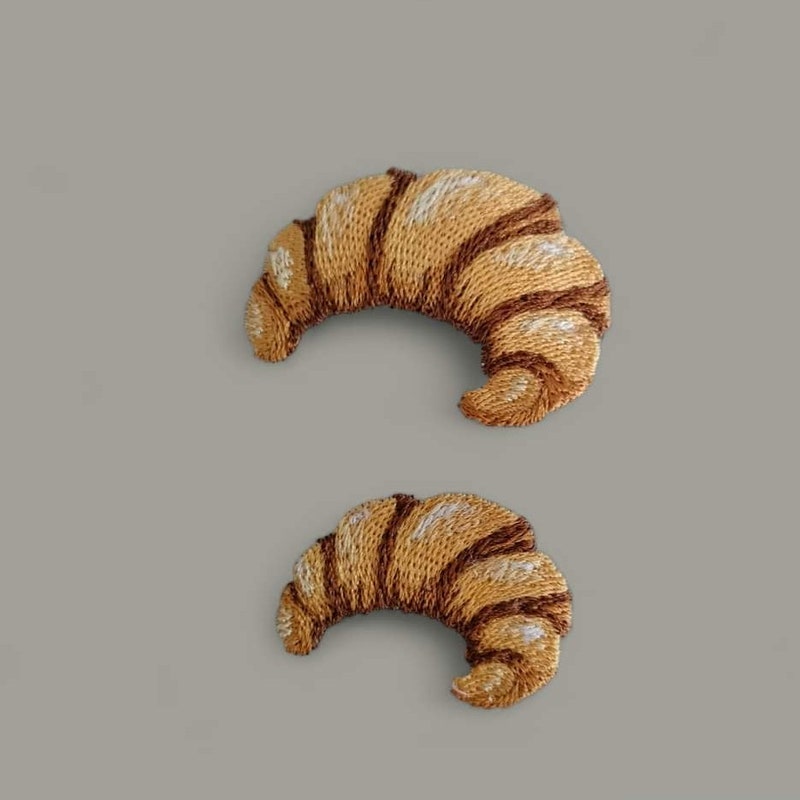 Croissant Embroidery Kit - Etsy