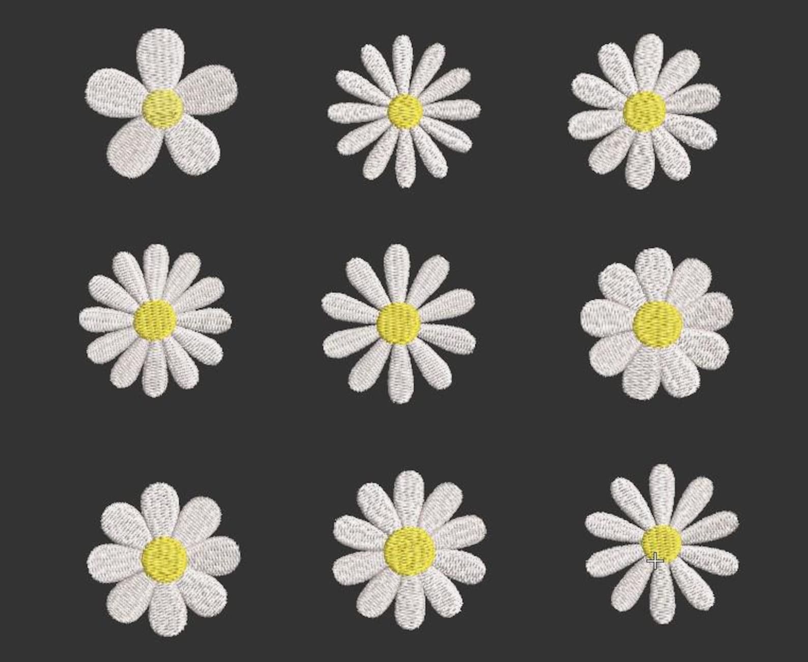 Daisy Embroidery Design File Instant Download for Machine Daisy Flower ...