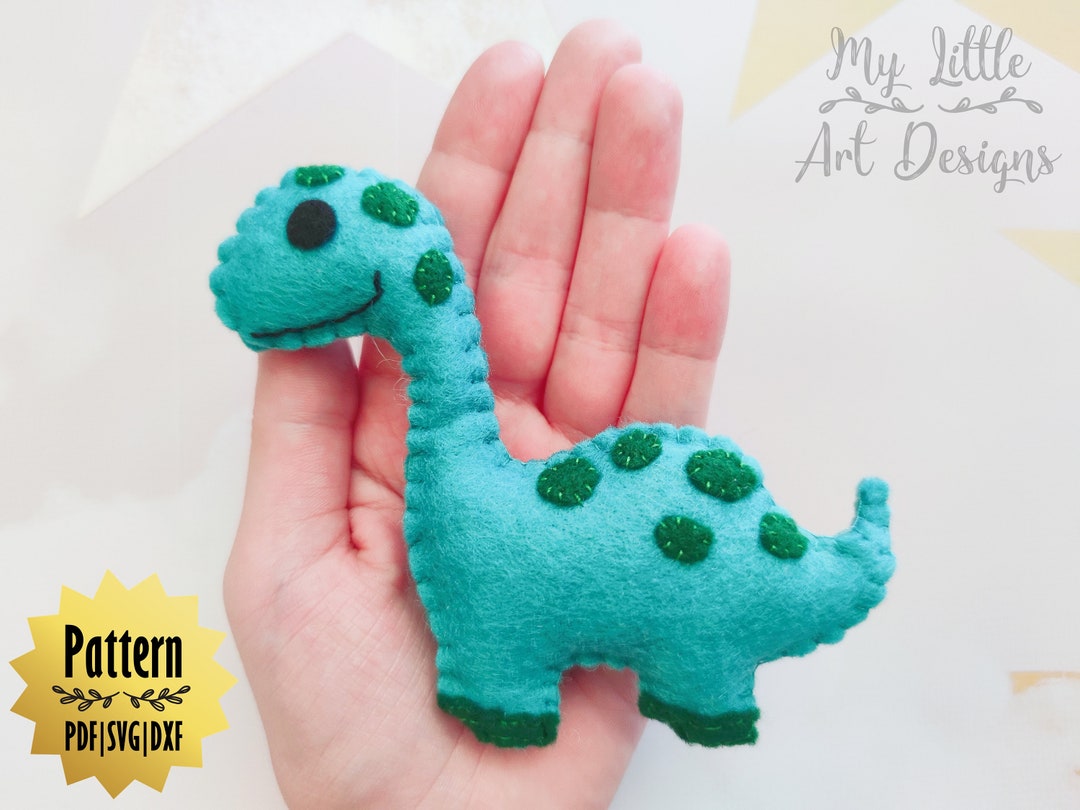 Diplodocus Felt Pattern, Diplodocus Ornament, Felt Dinosaur Pattern ...