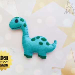 Diplodocus Felt Pattern, Diplodocus Ornament, Felt Dinosaur Pattern ...