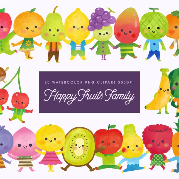 Fruits Clip Art - Etsy