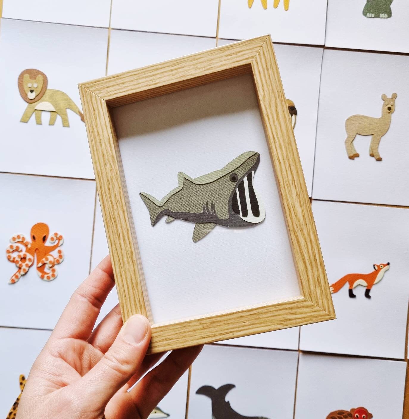 Animal Illustrations Handmade Paper Animals Original Paper - Etsy