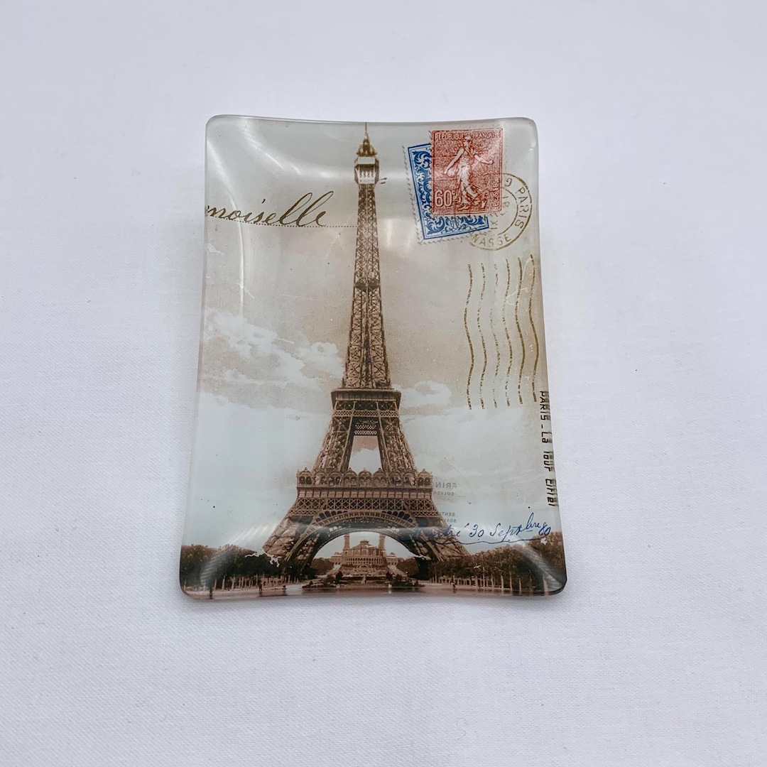 Fringe Studio Decorative Glass Tray/plate Paris - Etsy