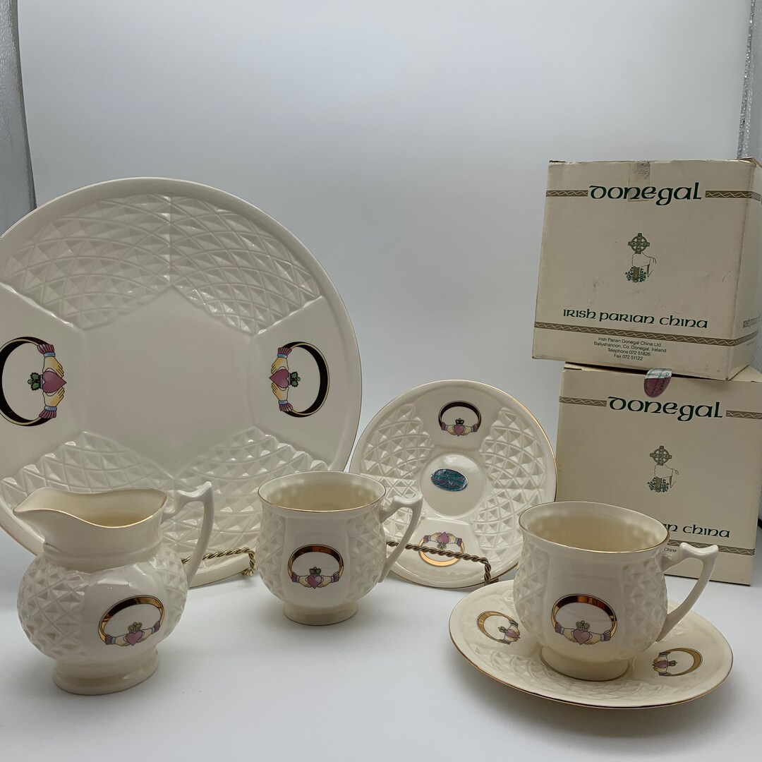 Donegal Irish Parian China Claddagh - Etsy