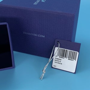 Swarovski White Rhodium Plated Ginger Bangle - Etsy