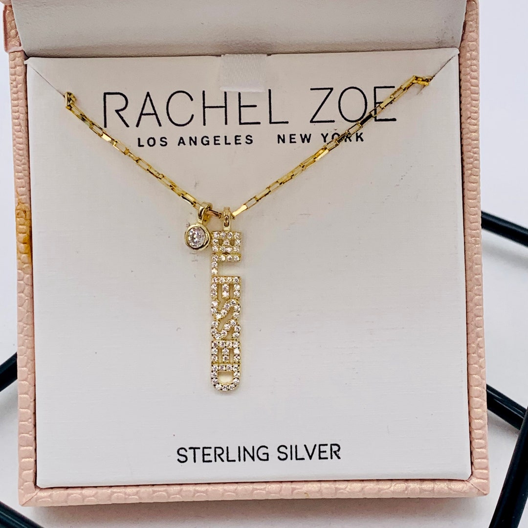 Rachel Zoe Gold-washed Sterling Silver blessed Necklace - Etsy