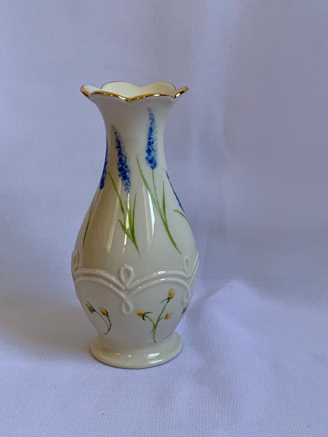 Small Lenox Floral Vase - Etsy