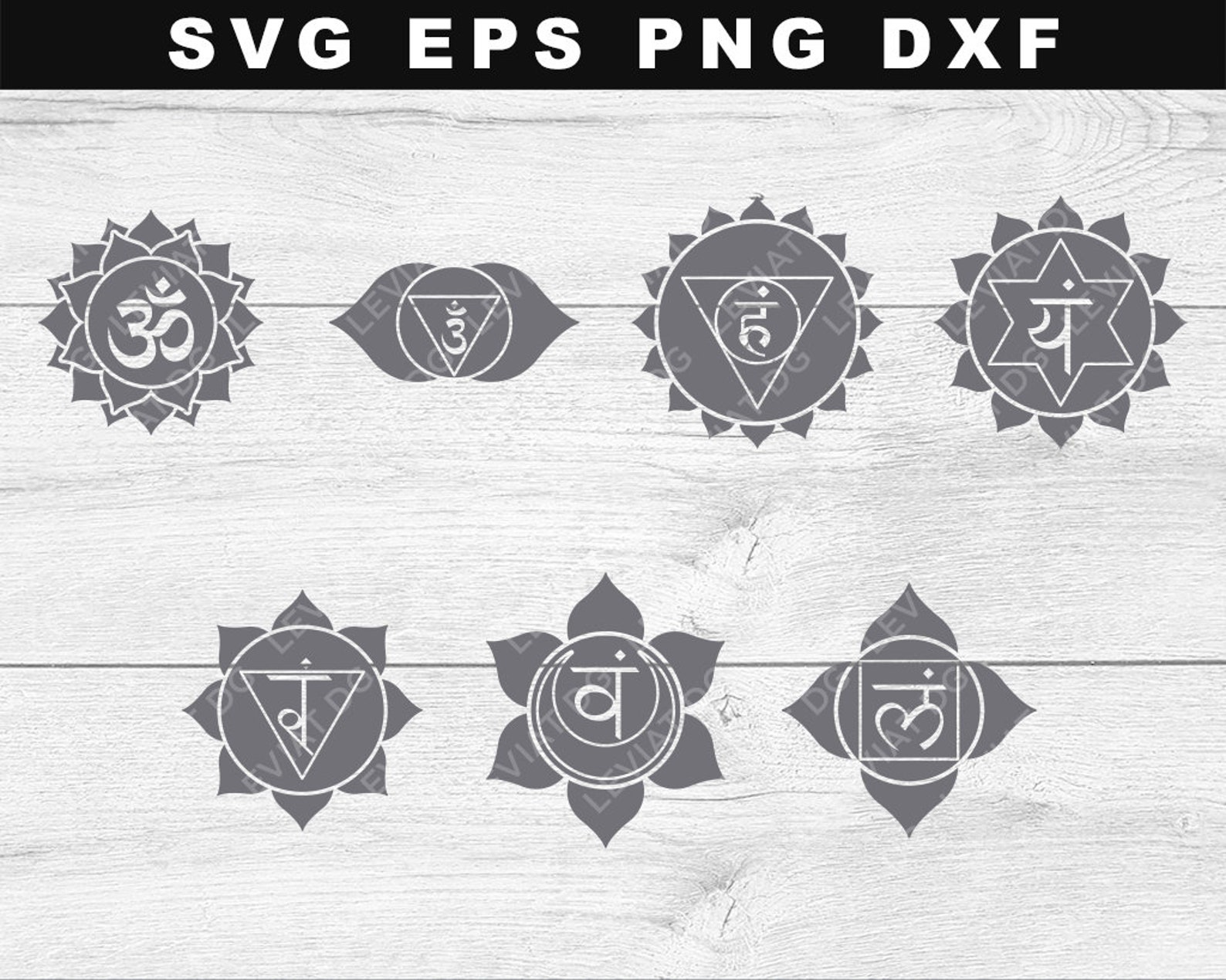 Chakras SVG Chakra Stones Svg Chakras Silhouette Chakras - Etsy