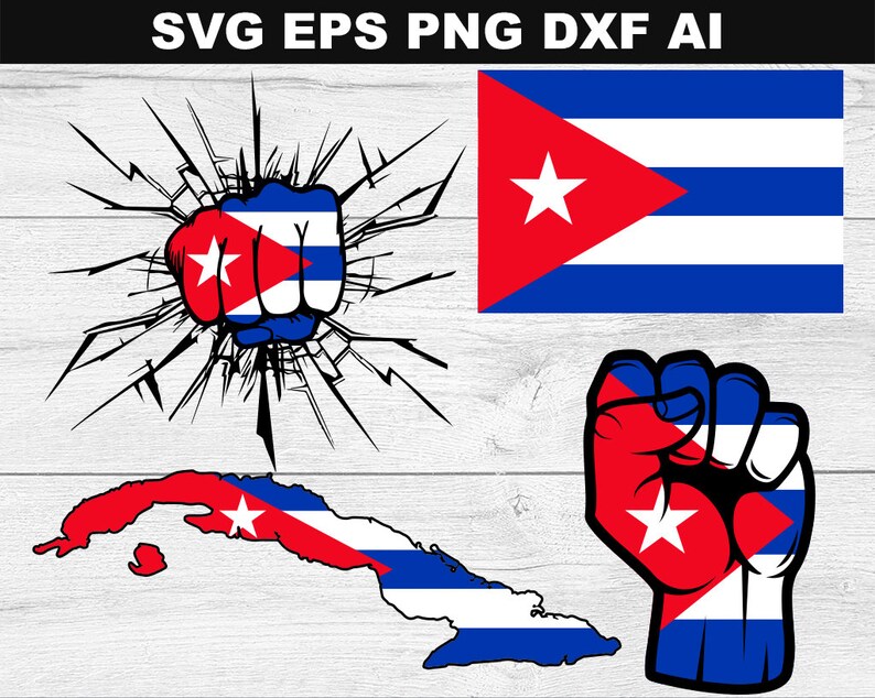 Cuba Flag Map SVG Cuba Svg Cuba Silhouette Cuba Bundle SVG - Etsy Hong Kong