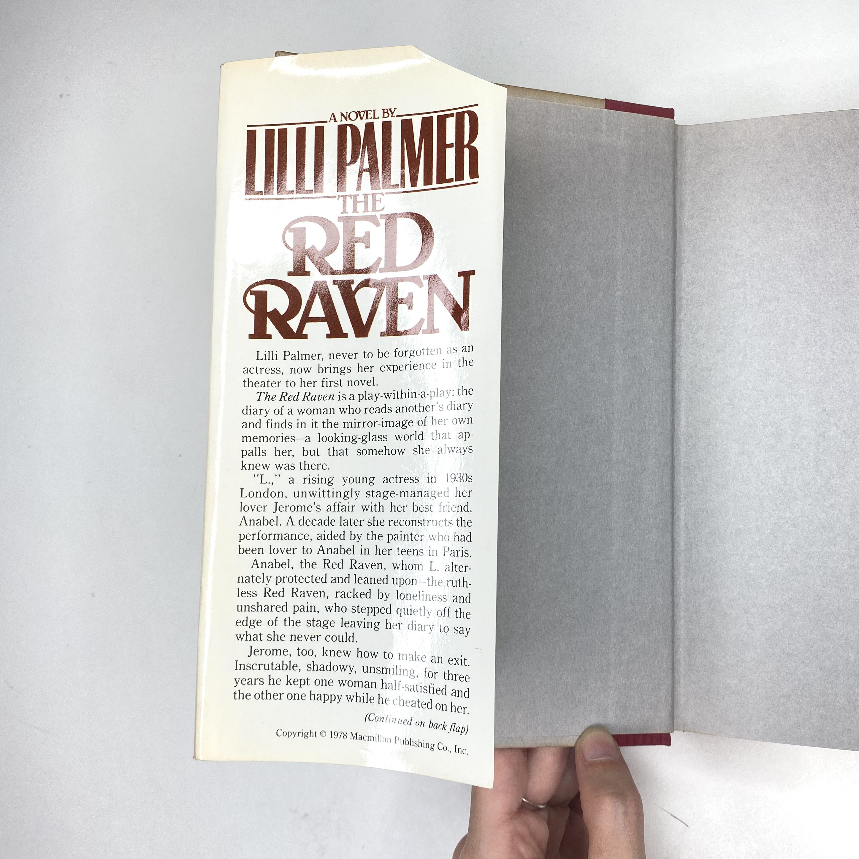 1978 the Red Raven by Lilli Palmer First Edition Old Hollywood Novel - Etsy