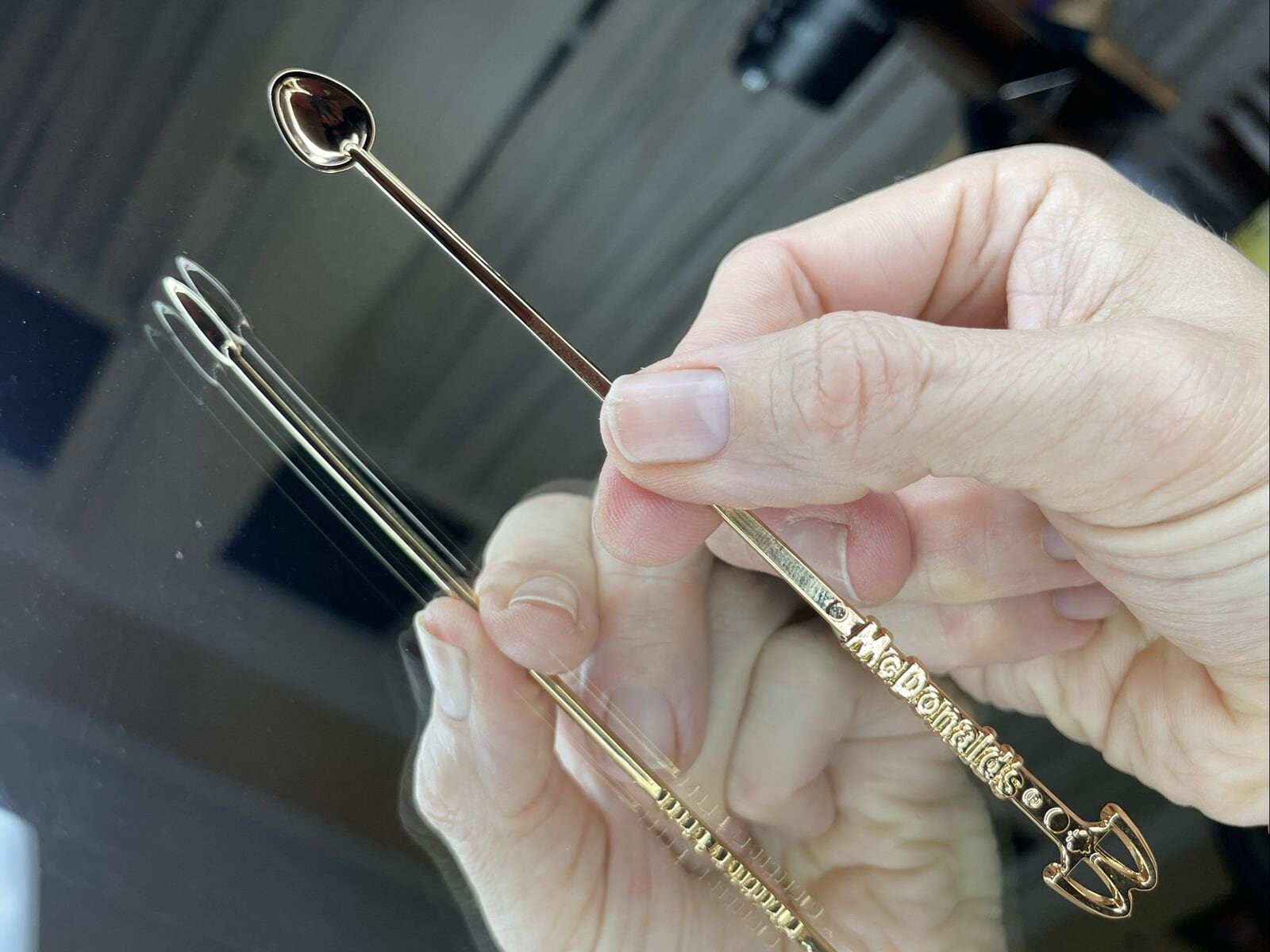 Vintage Mcdonalds Coffee Mcspoon in 24 KARAT GOLD, Banned Spoon - Etsy