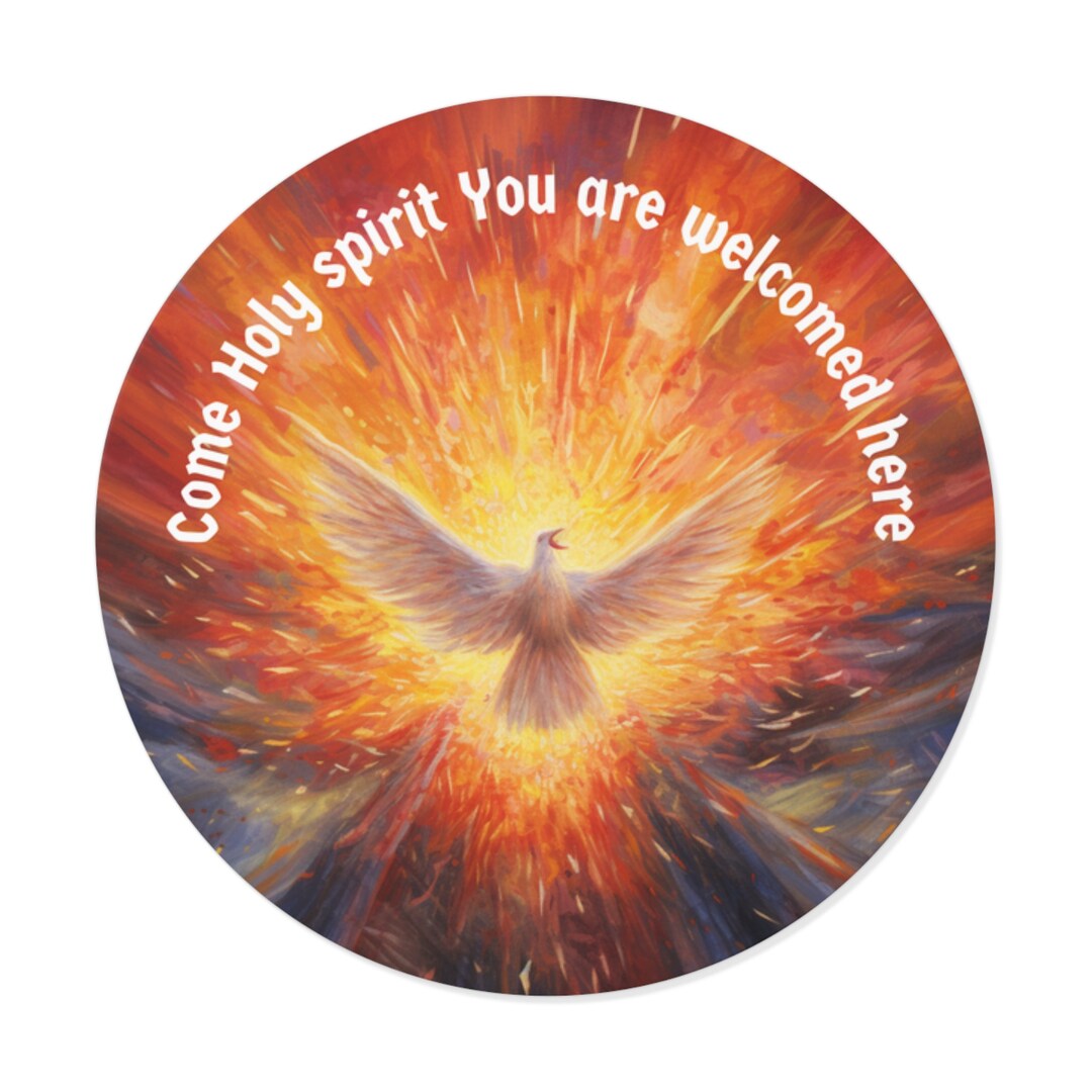 Come Holy Spirit With Dove, Religious Motivational Stickers for Adults ...