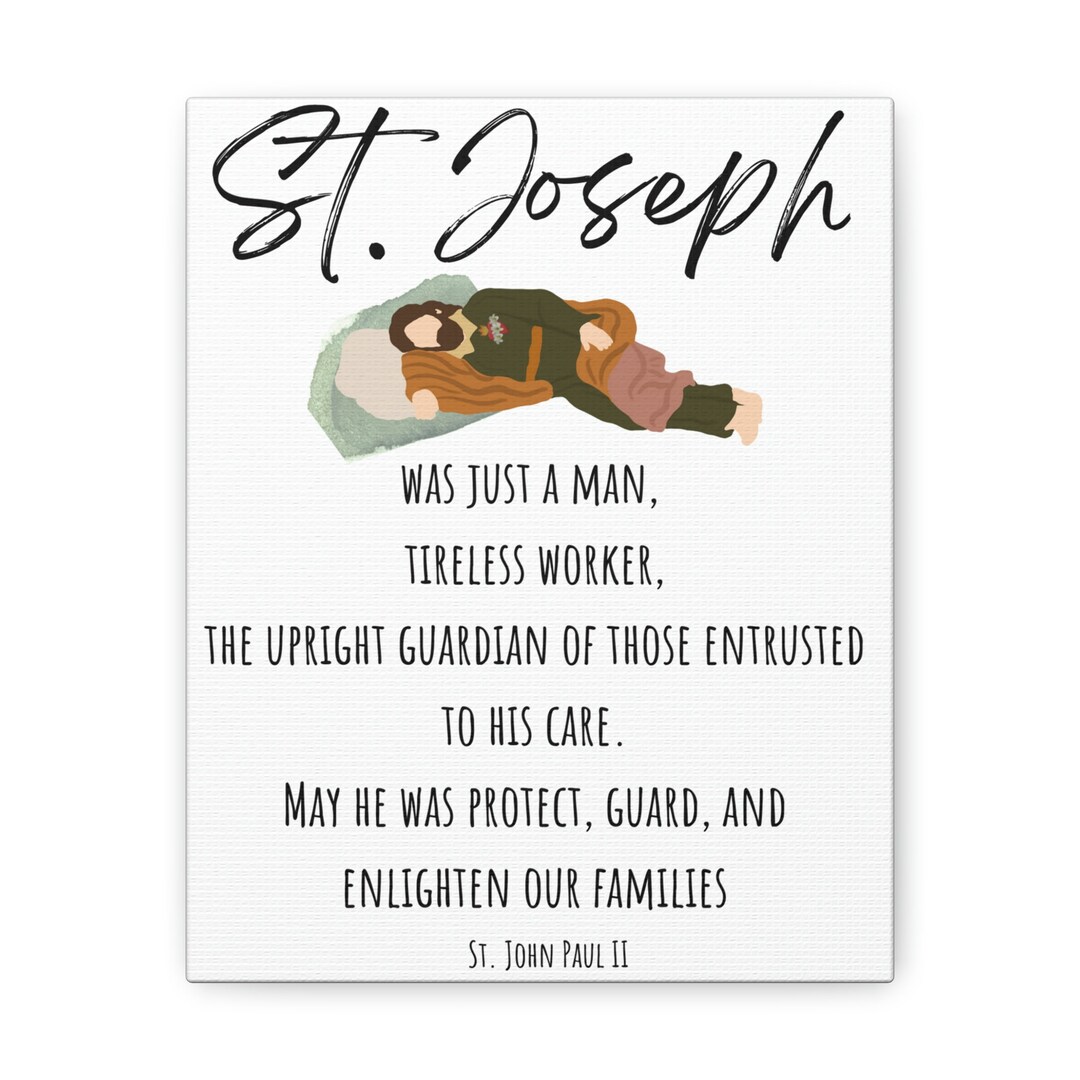 St. Joseph Wall Art, Religious Decorative Signage, Religious Wall Art ...