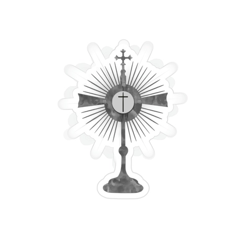 Monstrance, Religious Motivational Stickers for Adults, Religious ...