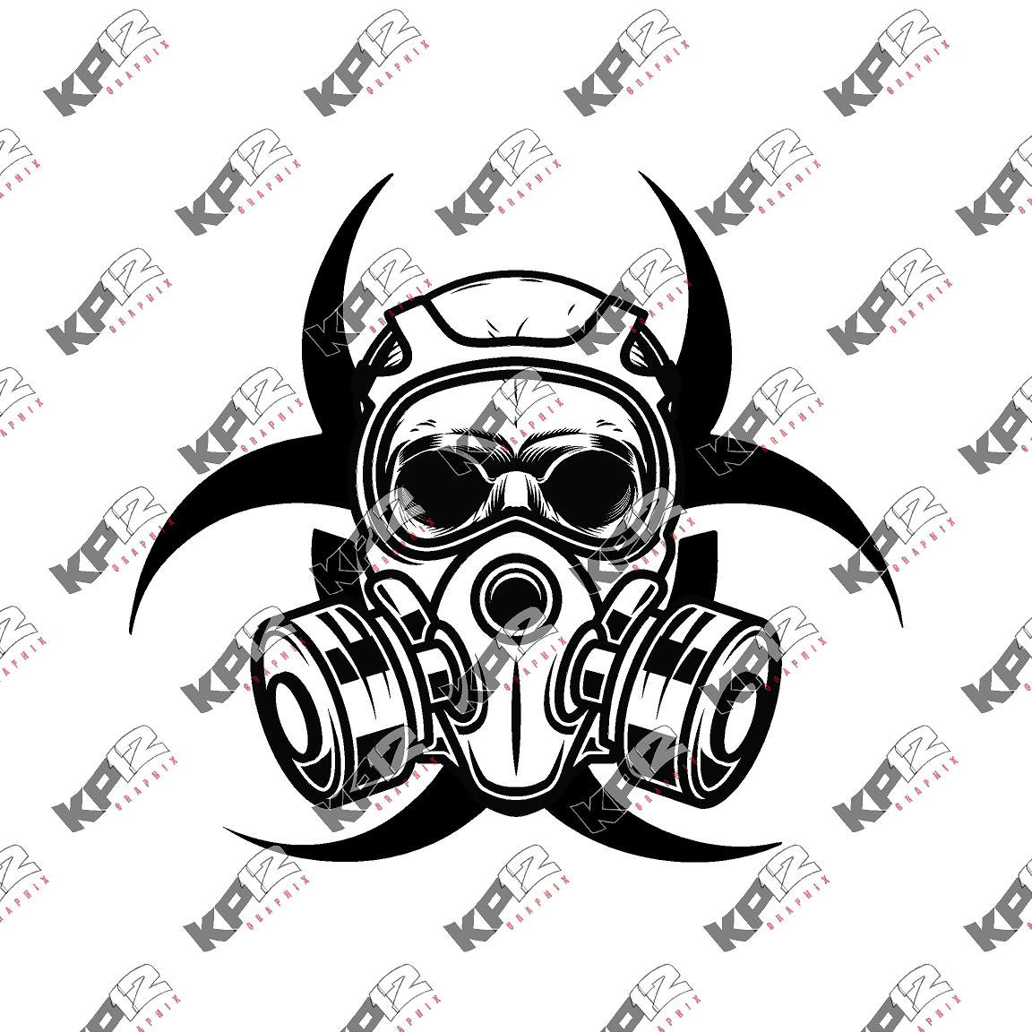 Biohazard | Skull | Gas Mask | | Digital Download | .png .jpeg .svg ...