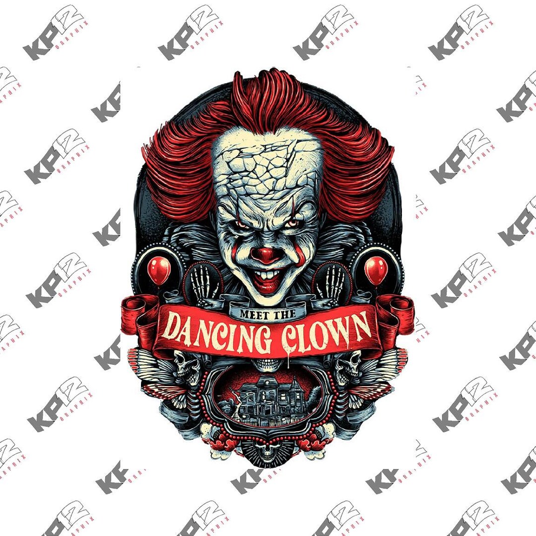 Pennywise IT Digital Download Steven King Sublimation - Etsy