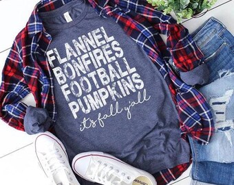 Football Flannel Shirt - Etsy