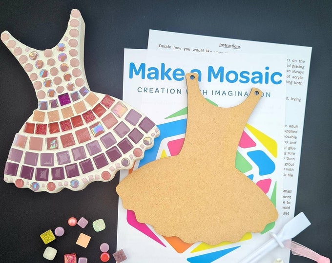 Make a Mosaic Ballet Tutu Craft Kit - Ballerina - Girls Craft Idea ...