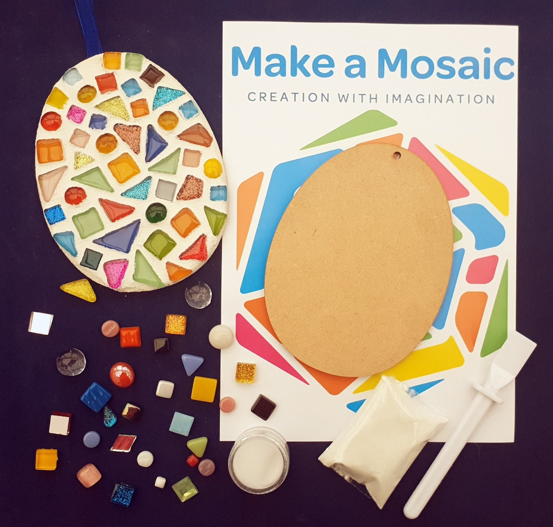 Make a Mosaic Easter Egg Craft Kit (medium-12cm) - Easter Crafts - Kids ...
