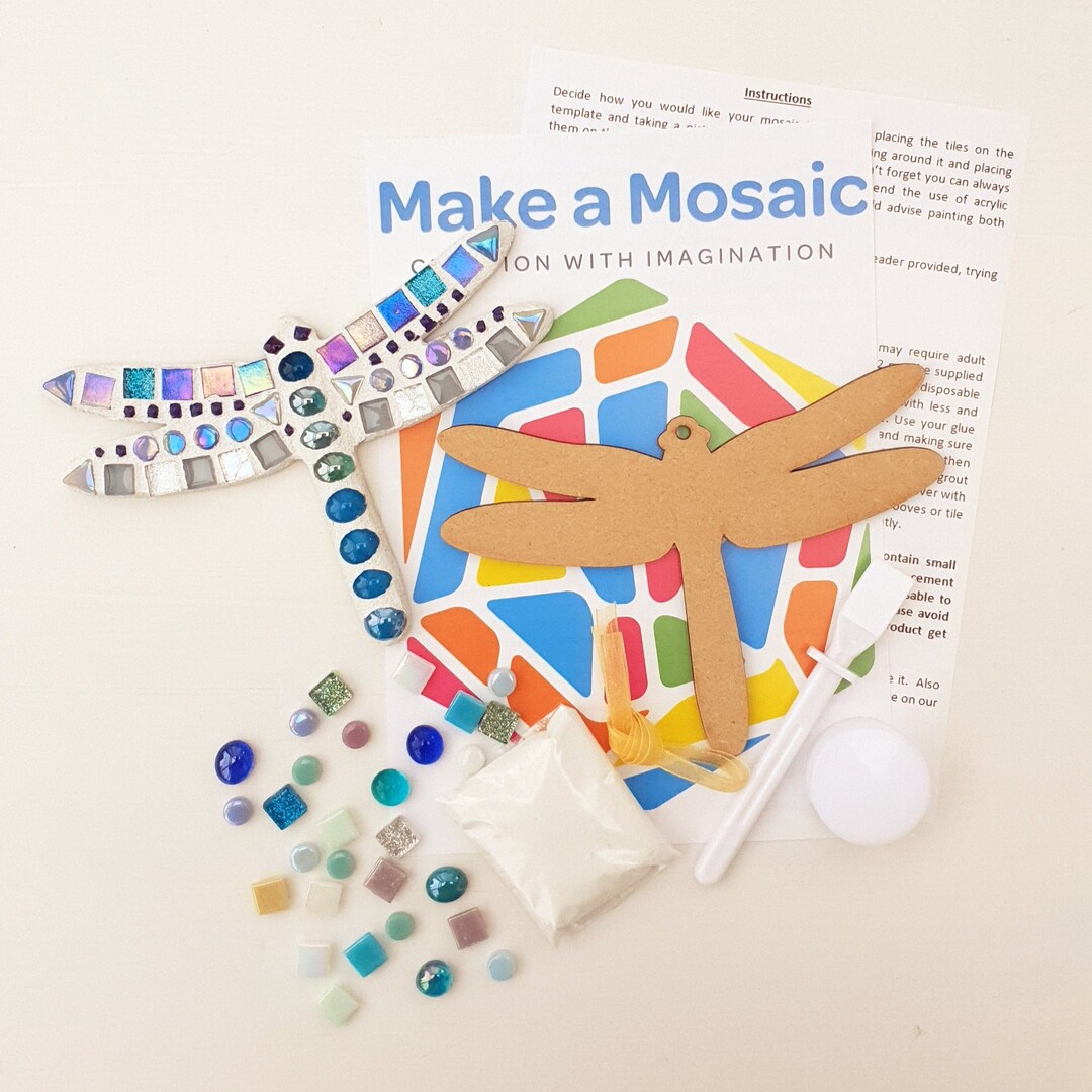 Make a Mosaic Dragonfly Craft Kit Spring Crafts Bug Crafts Any Colour ...