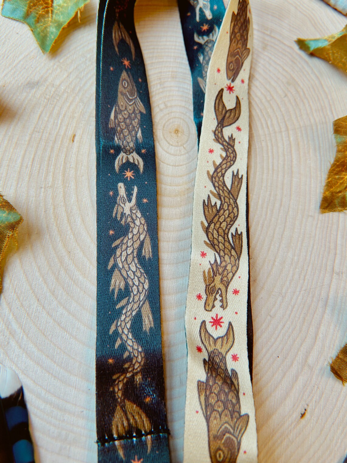 Sea Serpent & Fish Lanyard - Etsy