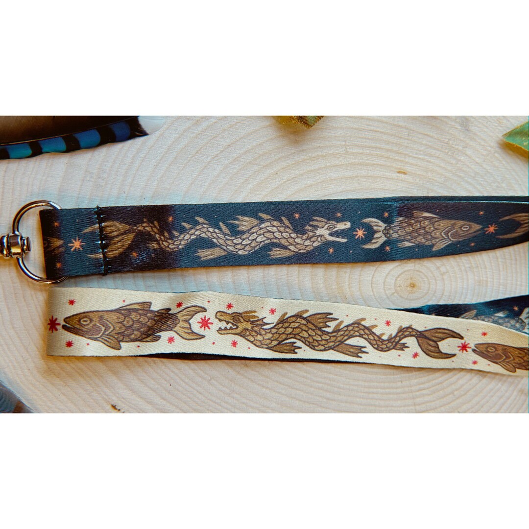 Sea Serpent & Fish Lanyard - Etsy