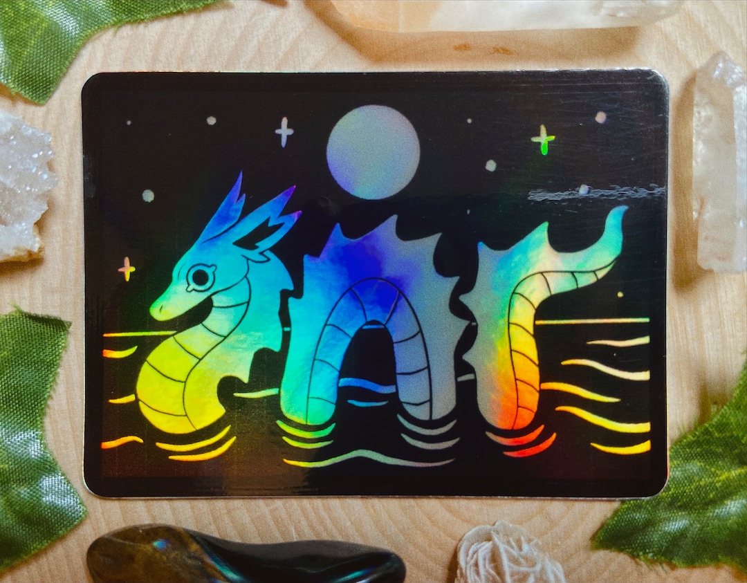 Holographic Sea Serpent Sticker - Etsy