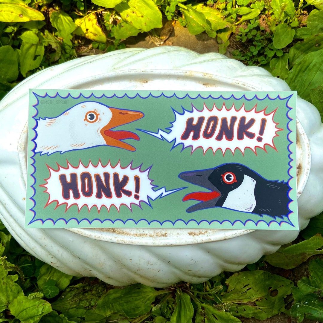 Honk Honk Geese Bumper Sticker - Etsy