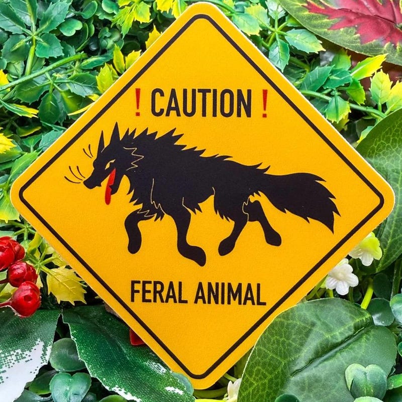 Feral Furry Stickers - Etsy