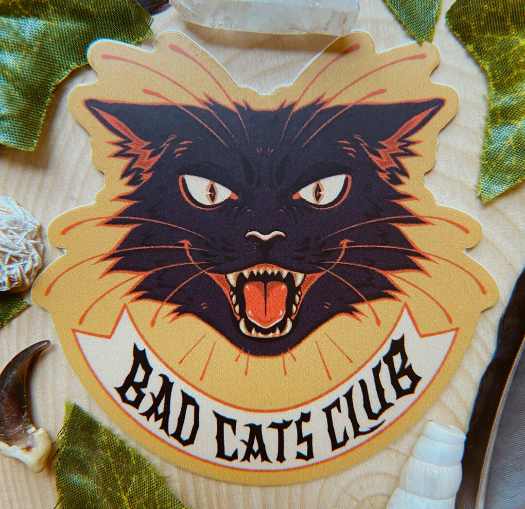 Bad Cats Club Sticker - Etsy