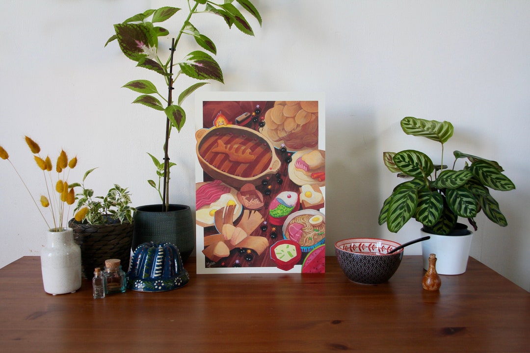 Ghibli's Table Poster A5 - Etsy