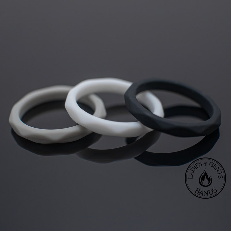 Black Beads With Gray Rings - Etsy