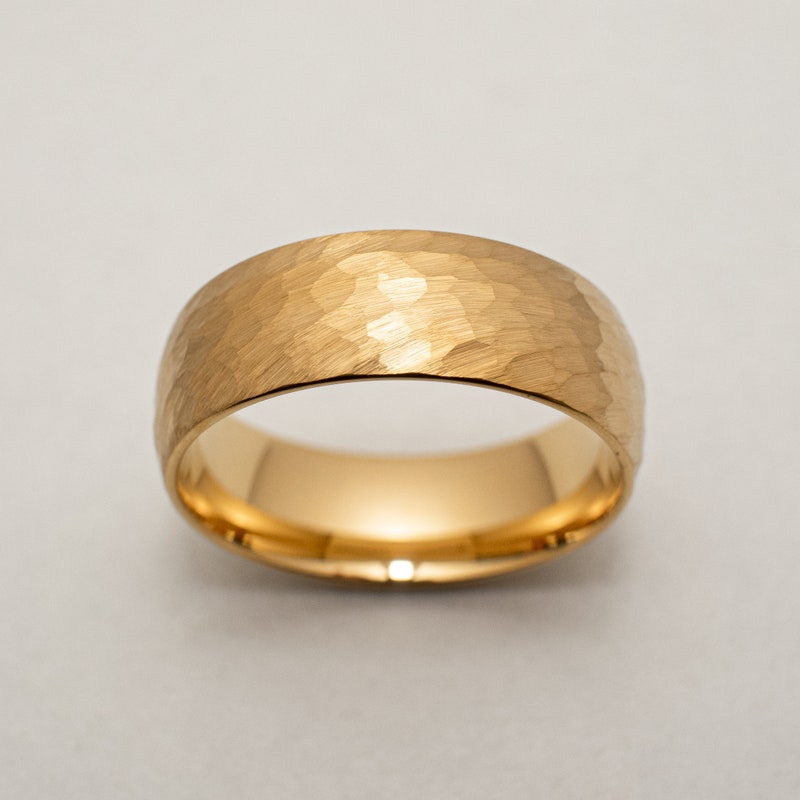 Hammered Mens Ring - Etsy