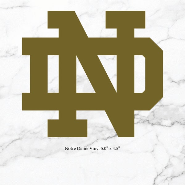 Notre Dame Logo Svg - Etsy