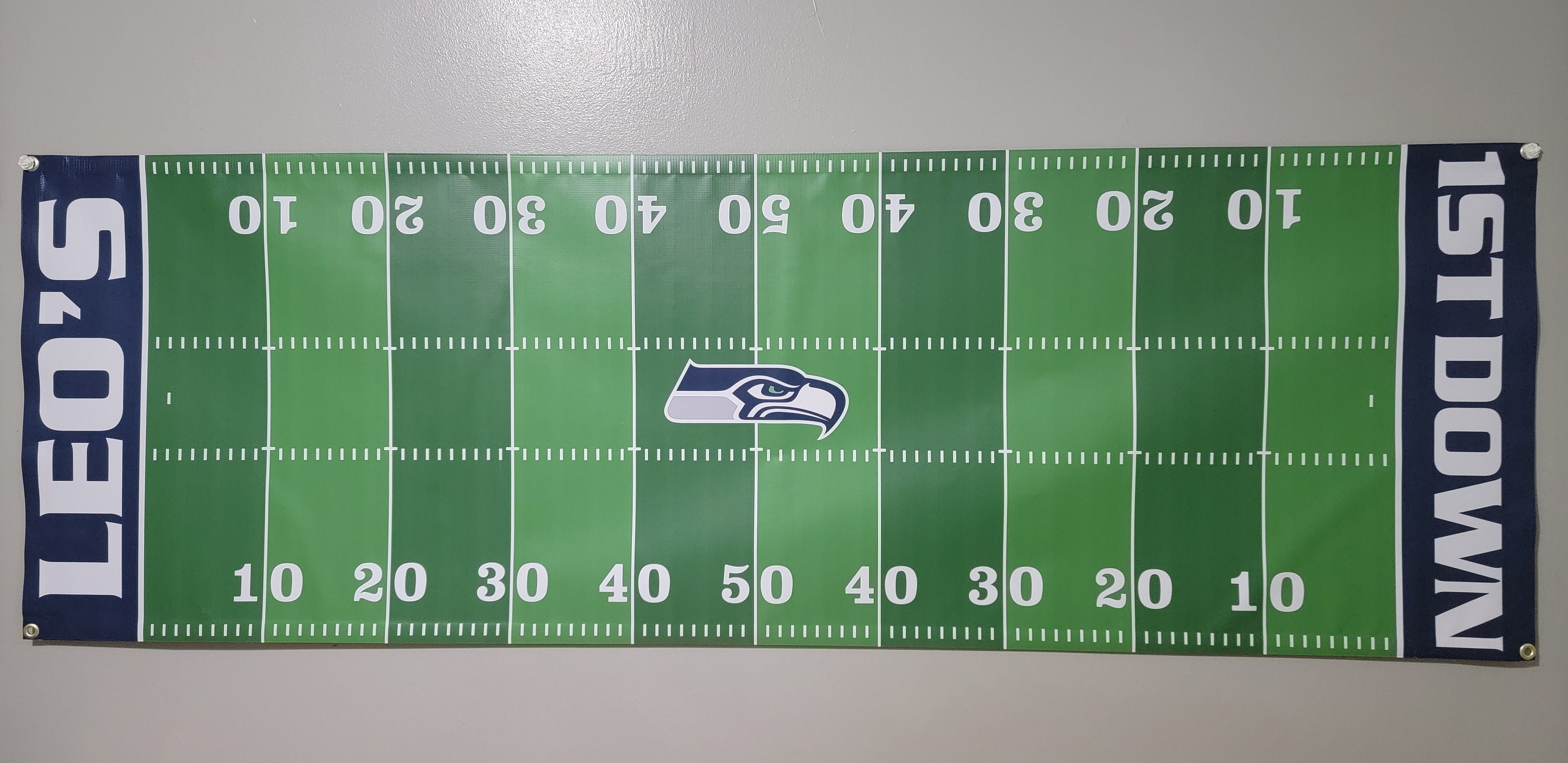 My 1st Down Birthday Football Field Banner - Etsy
