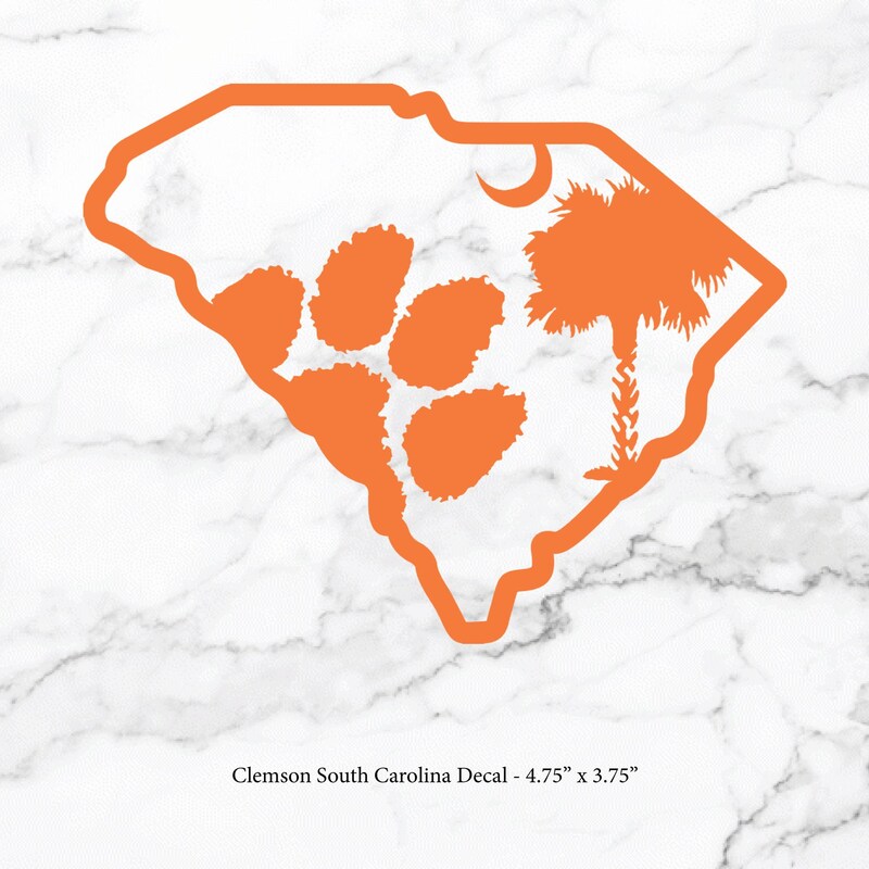 Clemson Paw Decal - Etsy