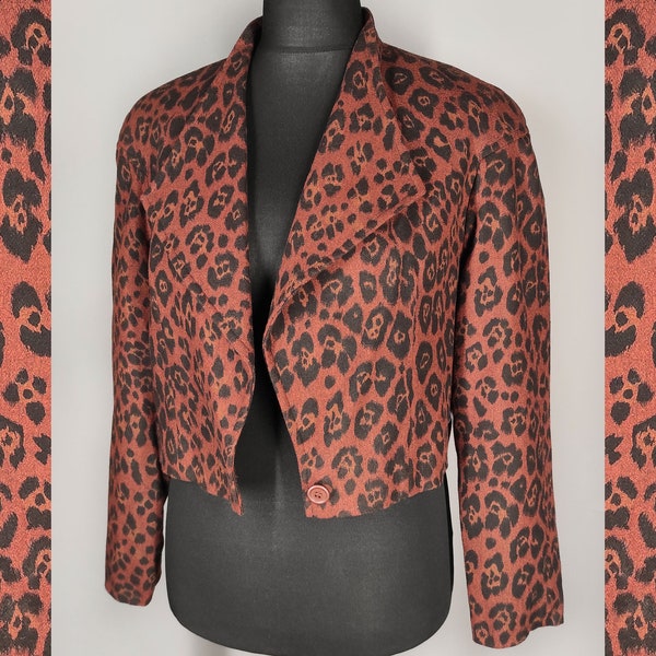 Leopard Print Jacket - Etsy