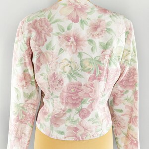 Vintage Floral Blazer, Short Women's Jacket in Pastel Colors - Etsy