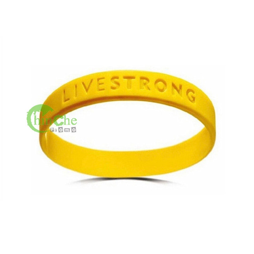 FREE Shipping 10pcs/pack Soft Livestrong Silicone Wristband With Logo ...
