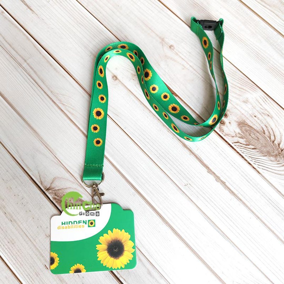 Sunflower Lanyard Disability Awareness Hidden Disability Safety ...