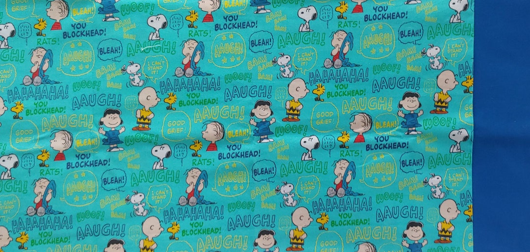 Snoopy and Peanuts Blue Pillow Case - Standard Size - Children Teens ...