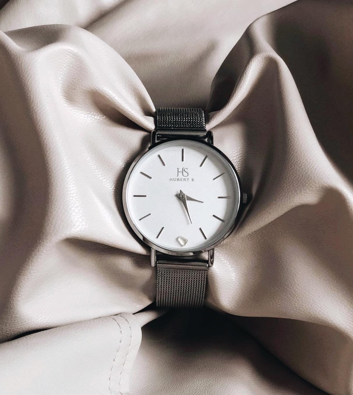 Unique Silver Mesh Strap Amber Watch - Etsy