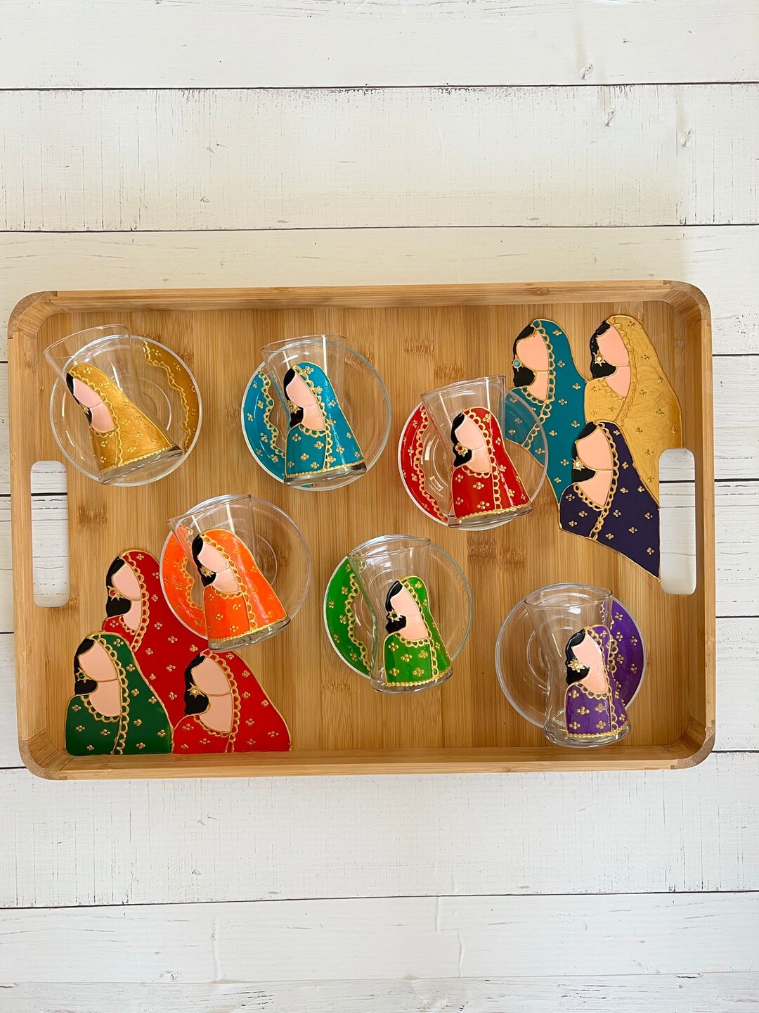 Traditional Tea and Coffee Cups Set, Moroccan Tea Set, Dubai Tea Set ...