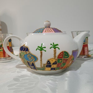 Traditional Tea Cups Moroccan Arabic Turkish Tea Set - Etsy UK