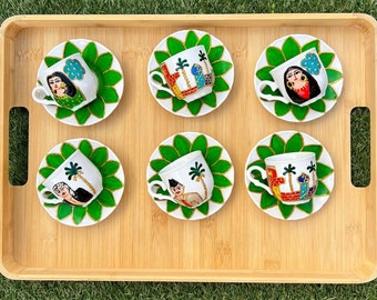 Traditional Tea Cups Moroccan Arabic Turkish Tea Set - Etsy UK