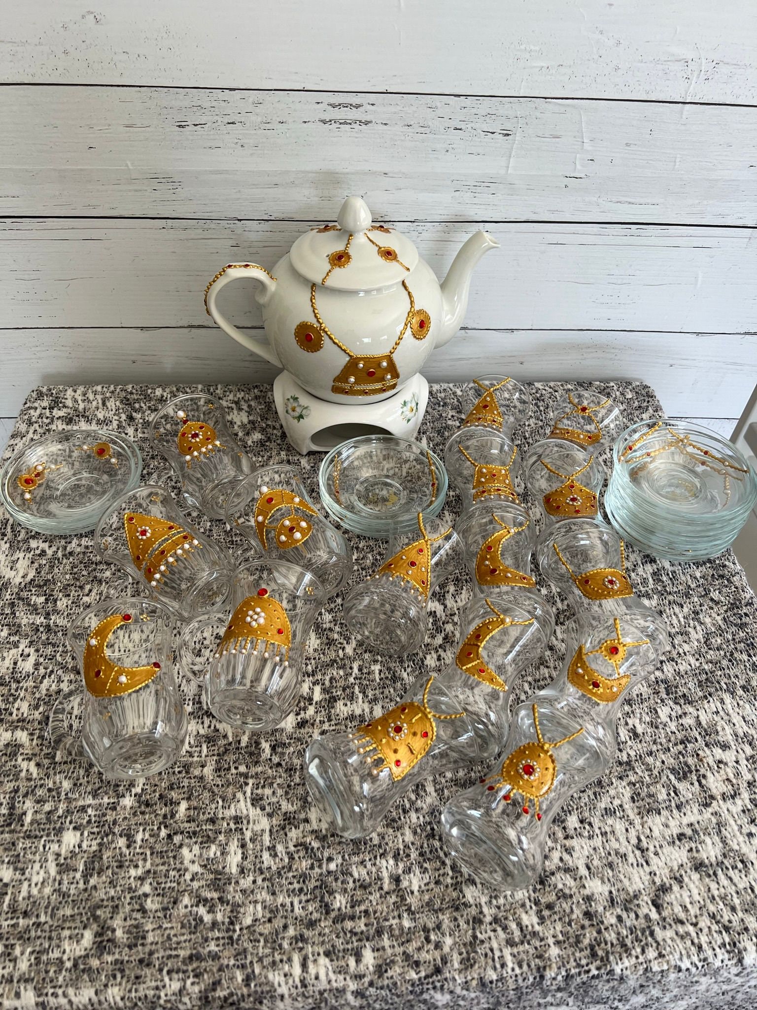 Traditional Tea Set, Moroccan Tea, Arabic Tea Set, Turkish Tea Set ...