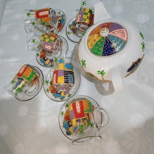 Traditional Tea Cups Moroccan Arabic Turkish Tea Set - Etsy UK