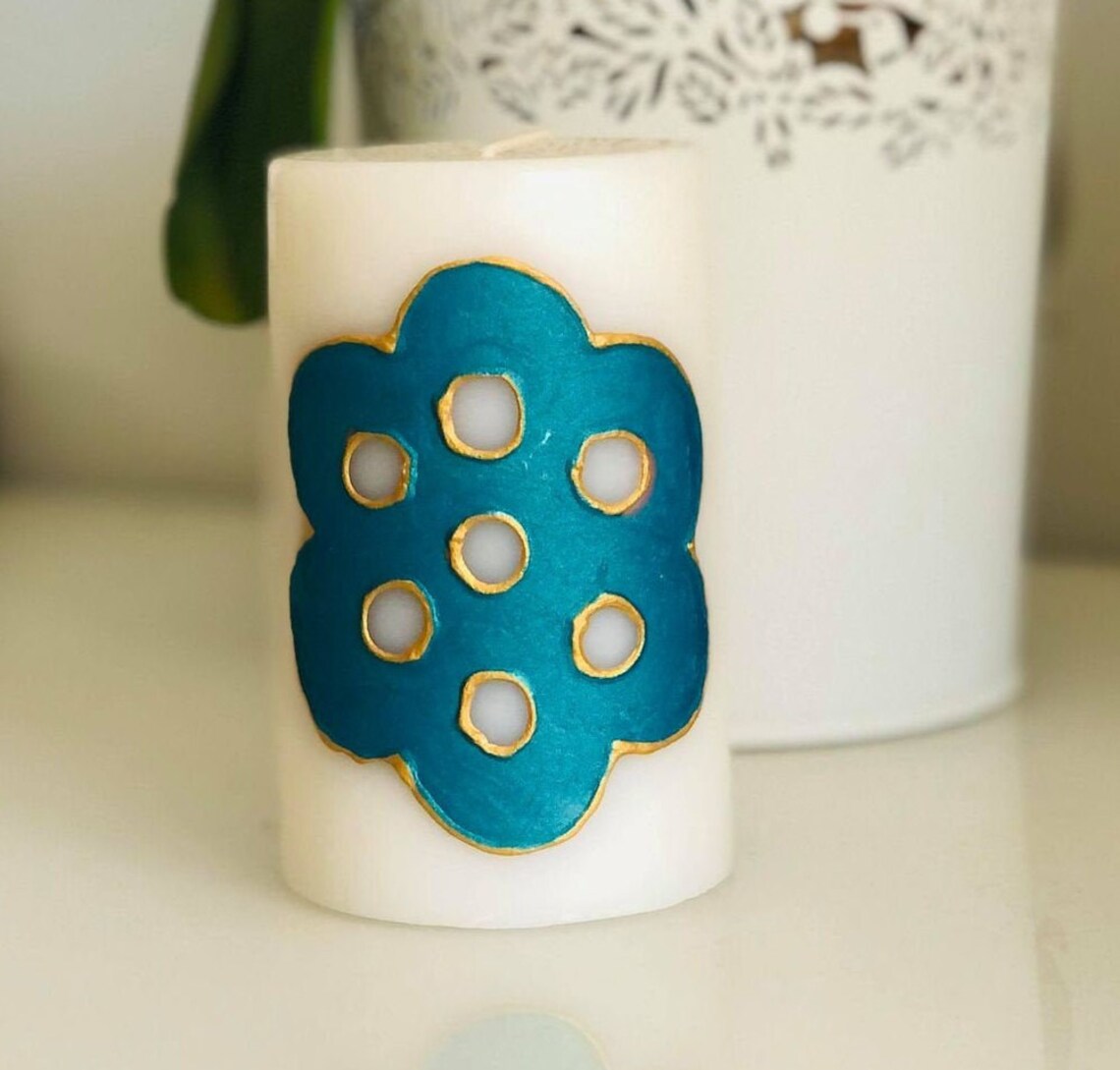 Hamsa Hand Candle Nazar Eye Candle Turkish Evil Eye - Etsy Sweden